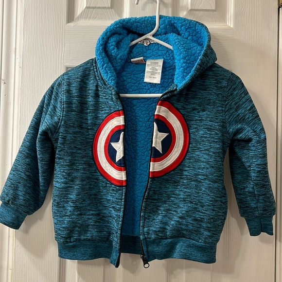 Marvel | Jackets & Coats | Marvel Avengers Captain America Shield ...